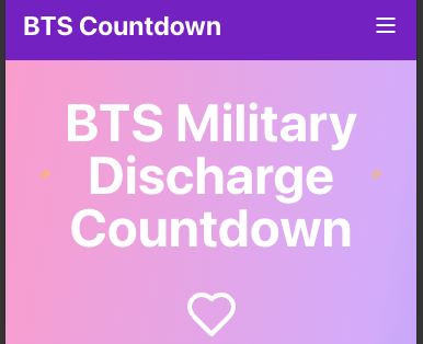 BTS Military Discharge Countdown
